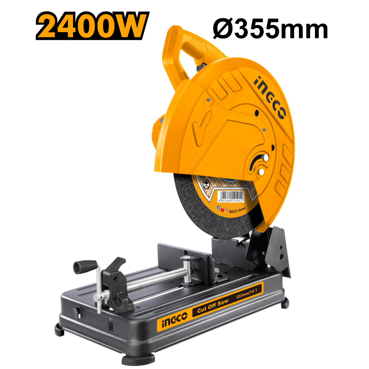 Tronzadora INGCO 14” 2400W | Precisión y potencia al mejor precio
